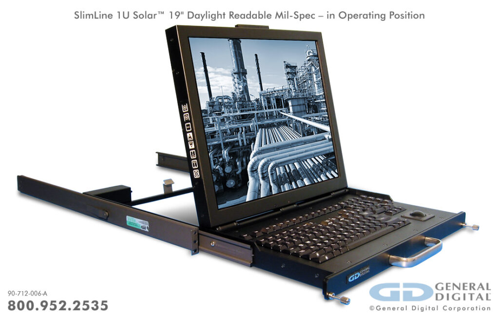Rack Drawer Flip-Up Display / Keyboard - General Digital Corporation